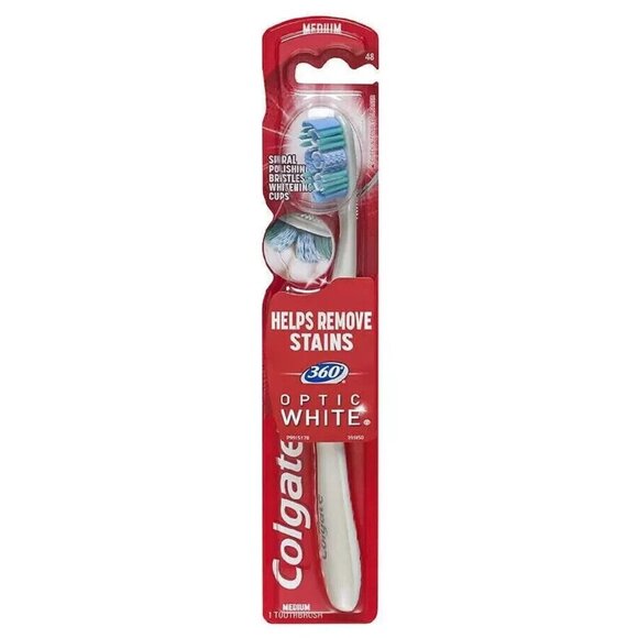 colgate | Bath | Colgate 36 Optic White Whitening Toothbrush Medium ...